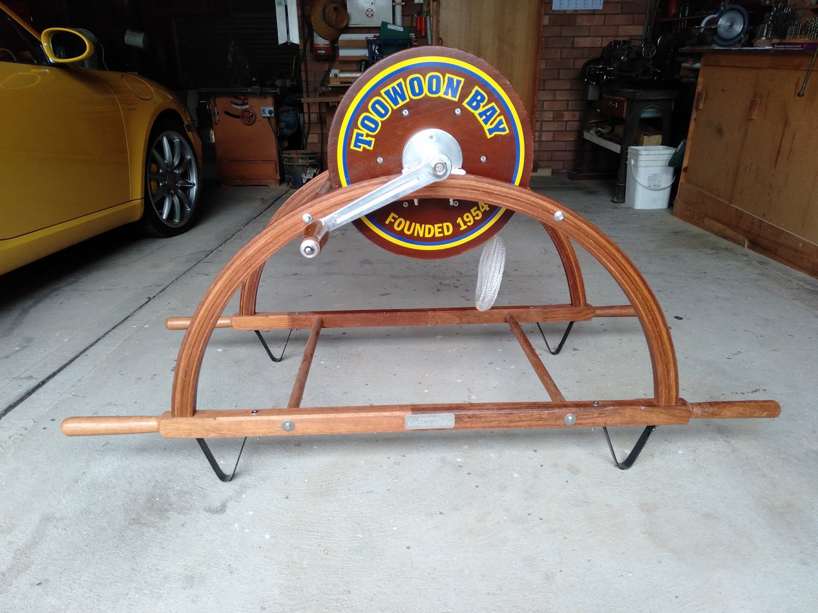 Restored reel for Toowoon Bay SLSC – The Entrance Men's Shed