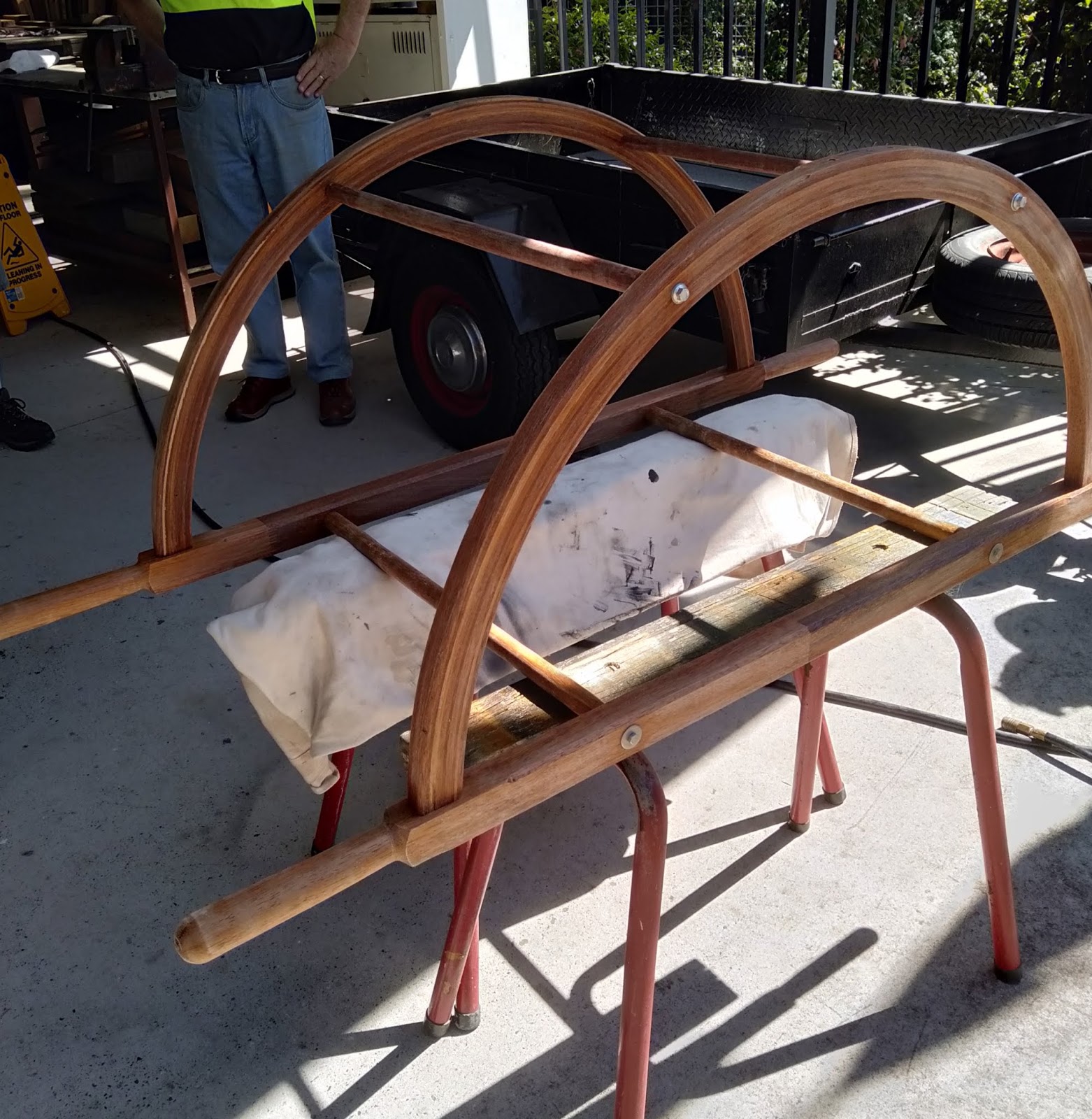 Restored reel for Toowoon Bay SLSC – The Entrance Men's Shed